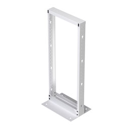 25U 2-Post Open Frame Rack RAL9003 -Signal White