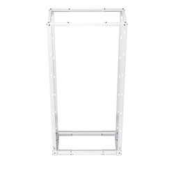 45U adjustable Depth 4-Post open frame network rack RAL9003 -Signal White