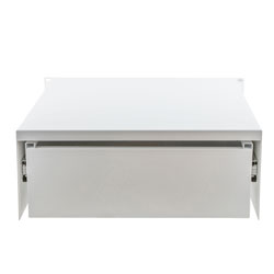 19" Rack Mount Drawer 4U 13.7in (350mm)- RAL9003 -Signal White