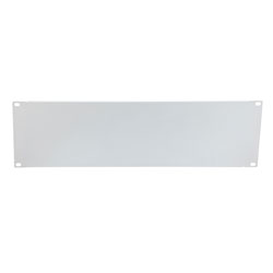 19" Solid Blank Panel 3U - RAL9003 -Signal White