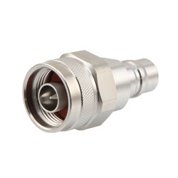 Coaxial Adapter, N Male / QN Female, Low PIM