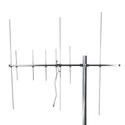 144 to 148 MHz and 300 to 450 MHz, 9.5/11.5 dBi Aluminum Alloy Yagi Antenna with N Female ...