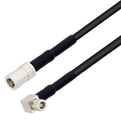 SMC Plug Right Angle to SMB Plug Cable Assembly using RG174 Coax, 6 FT ...
