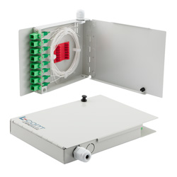 FTTH (Fiber To The Home) Terminal Box with 8 Simplex SC/APC Couplers ...