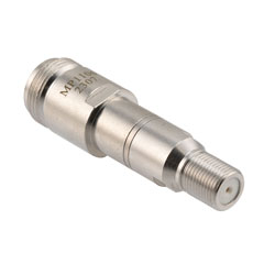 0.5 Watt 50 Ohm N Female to 75 Ohm F Female Matching Pad Operating from ...