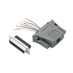 Modular Adapter, DB25 Male / RJ12 (6x6) Jack 50µ Gold - REC256M