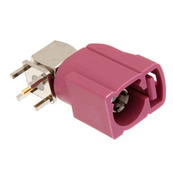 FAKRA Jack Right Angle Connector Solder Attachment Thru Hole PCB ...