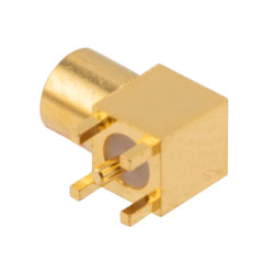 RF PCB Connector, MMCX Female right angle, DIP (Thru Hole)