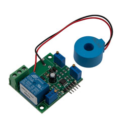 AC sensor, relay and switch output short protector, 0-50A AC; switch output working voltage 5V