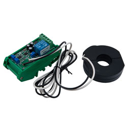 AC current sensor with adjustable linar output, 0-50A; 24V; voltage linear output, clamp type