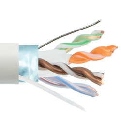 Category 6a 10gig Ethernet Bulk Cable, Shielded F/UTP, 23AWG Solid 4 ...