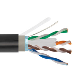 Category 6a 10gig Ethernet Bulk Cable, Shielded F/UTP, 23AWG Solid 4 ...