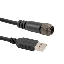 IP67 Rugged USB 2.0 Cable, Mighty Mouse 4 Pin Male Aluminum Cadmium ...