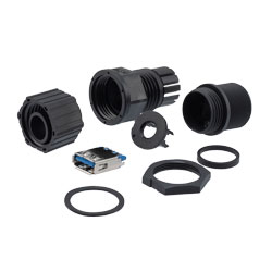 IP67 Waterproof USB 3.0 Type A Field Installable Connector, Panel ...